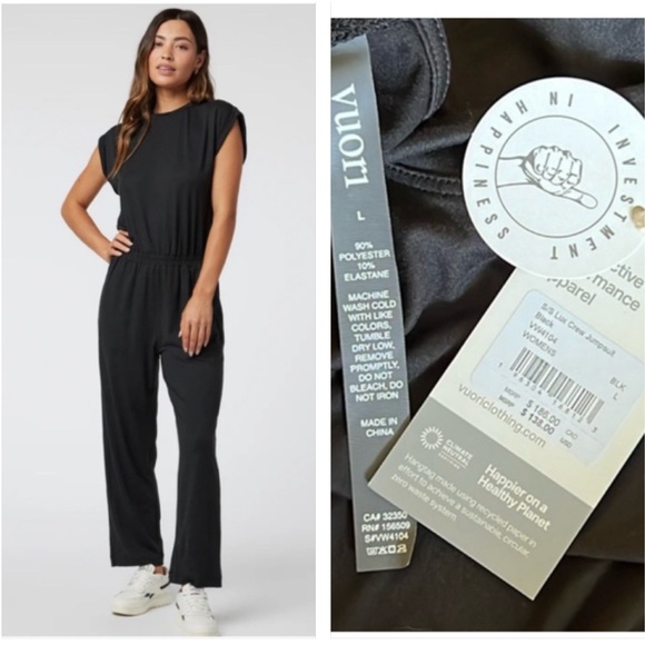 Short Sleeve Lux Crew Jumpsuit